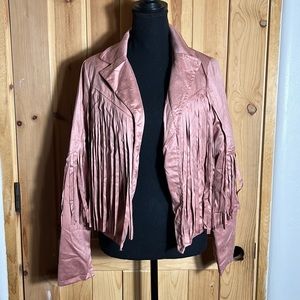 Jackets & Coats | Lightweight Cropped Fringe Jacket | Poshmark